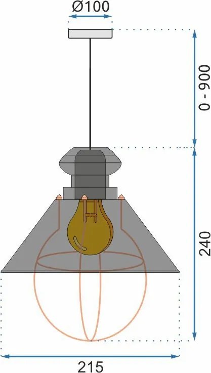 Toolight Rea, Stropní svítidlo závěsnéLINZ Bílé APP103-1CP, OSW-00222