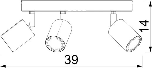 Bodové svítidlo FUN 5xGU10/8W/230V bílá