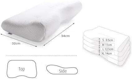 Tempur Millennium anatomický polštář Velikost: S 9.5/5 cm