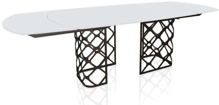 BONTEMPI - Rozkládací stůl Majesty, skleněný