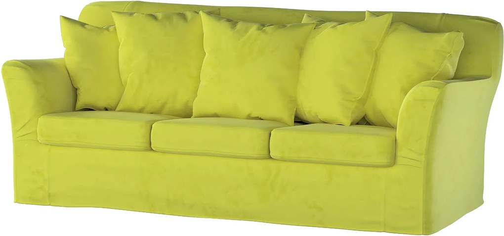 Potah na pohovku IKEA Tomelilla 3-místná nerozkládací barva zelená látka lesklé, sametová