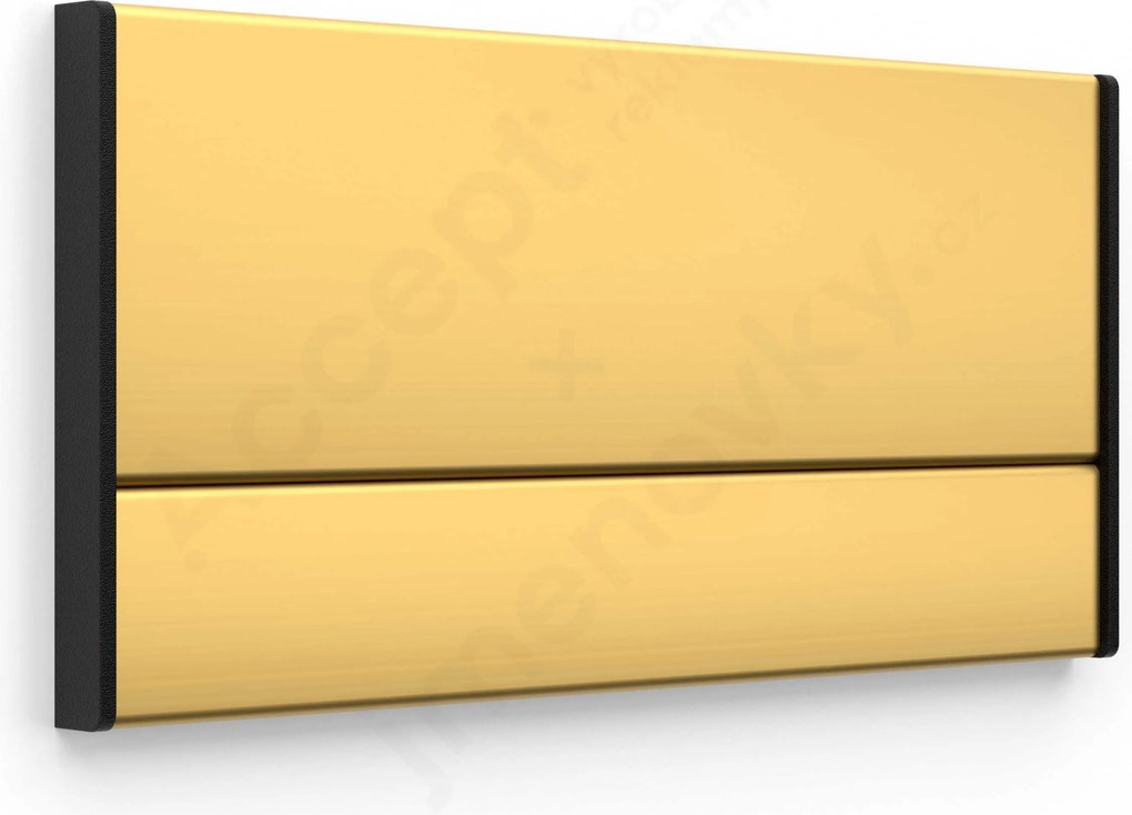 ACCEPT Dveřní tabulka ACS 187 x 93 mm - zlatá tabulka