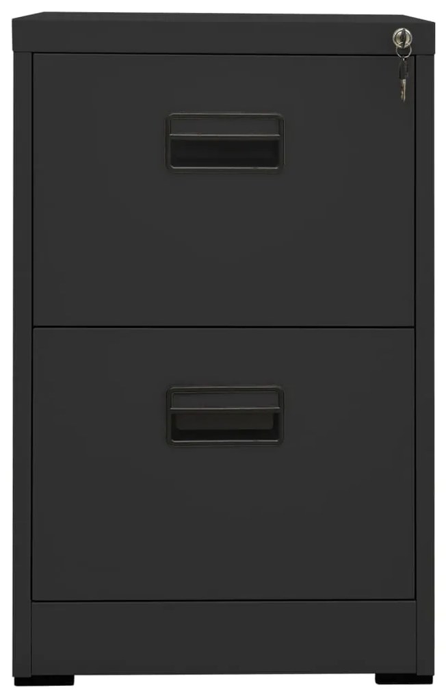 Kancelářská skříň antracitová 46 x 62 x 72,5 cm ocel - Default Title