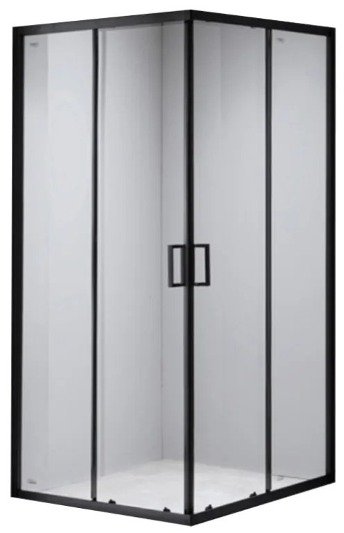 BPS-koupelny Čtvercový sprchový kout HYD-SK30 90x90 černá/transparent