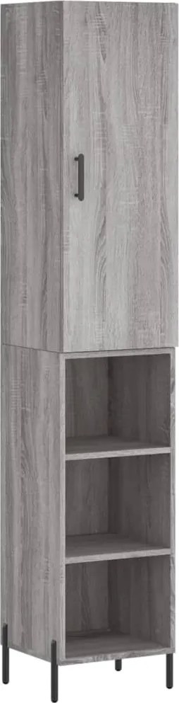 Skříň highboard šedá sonoma 34,5 x 34 x 180 cm kompozitní dřevo 3198991