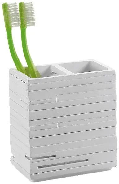 Gedy, QUADROTTO držák kartáčků na postavení, bílá, QU9802