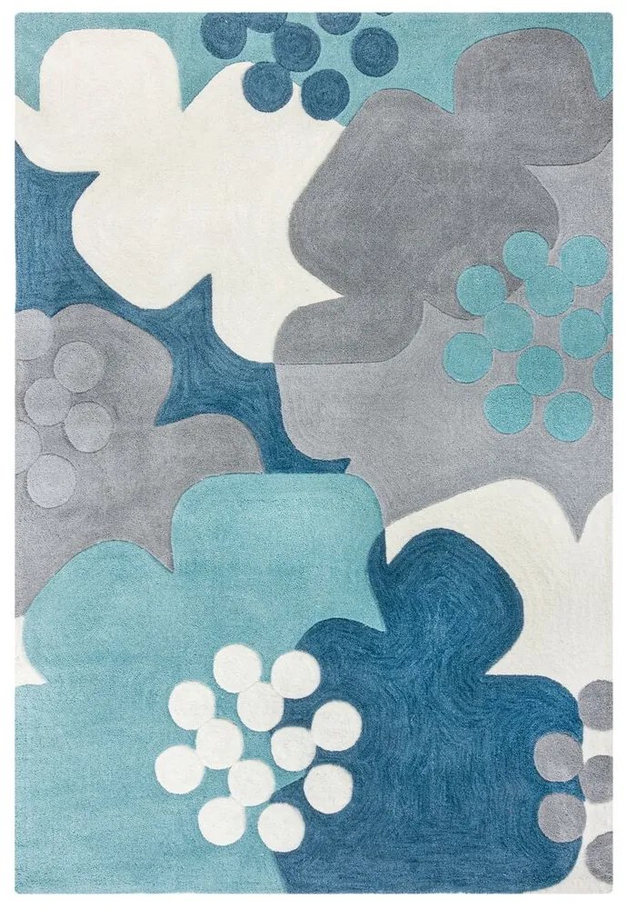 Flair Rugs koberce Kusový koberec Zest Retro Floral Blue ROZMĚR: 160x230