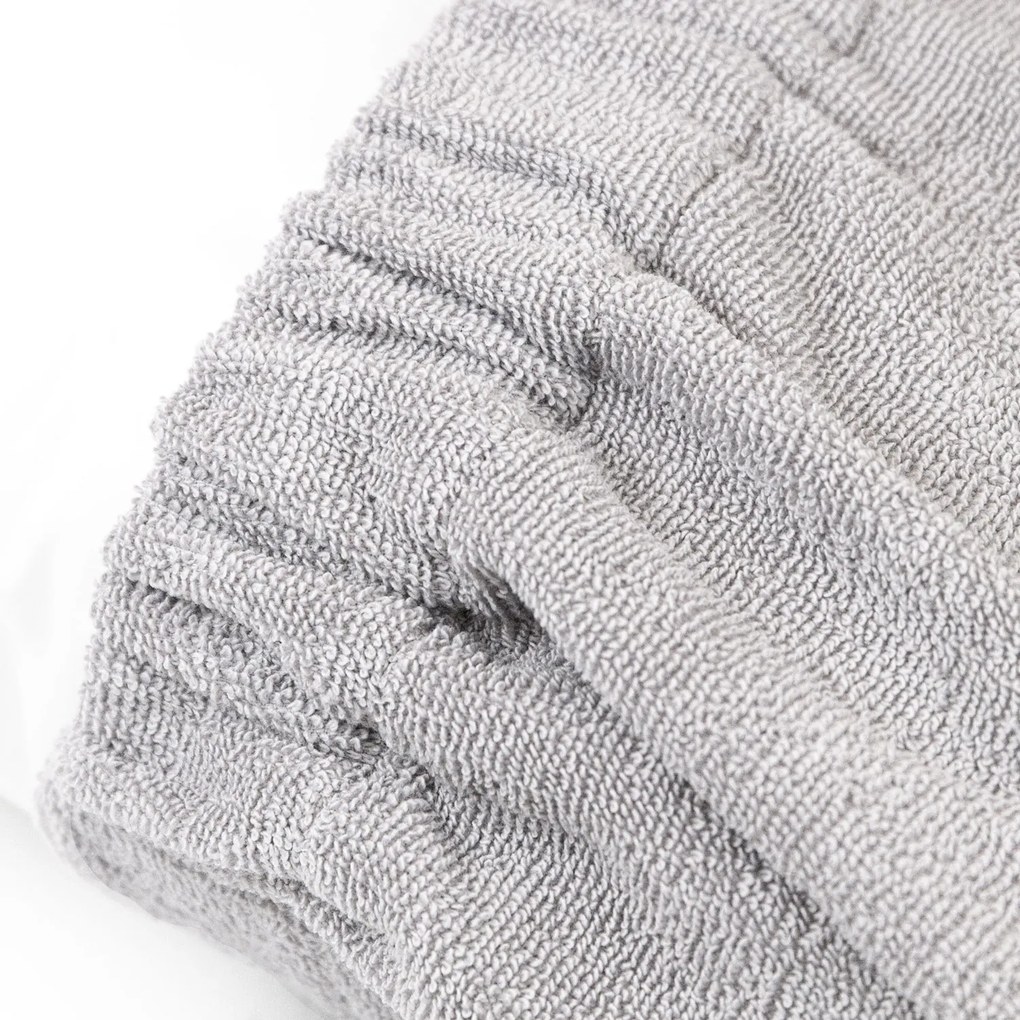 Pánský bavlněný froté kilt do sauny a wellness Comfort světle šedý