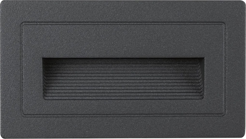P 94383 Venkovní vestavné svítidlo do zdi Long LED černá IP44 4W 230V teplá bílá 103x58mm - PAULMANN