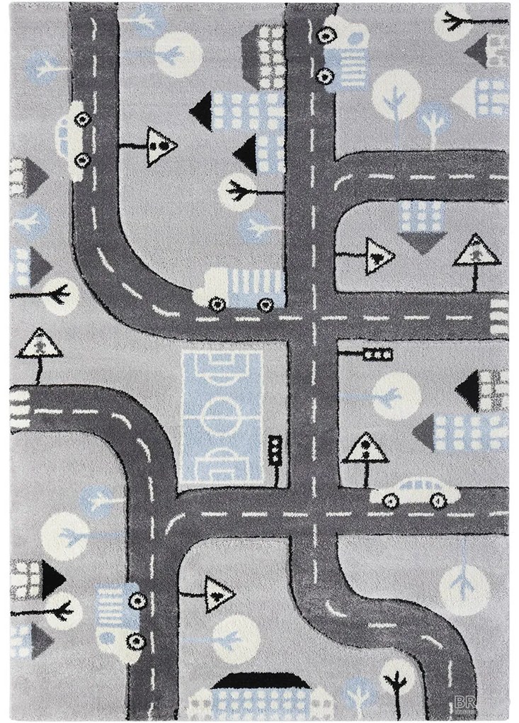 Teppiche Lalee OHG. Kusový koberec AMIGO 331/silver, Šedá, Vícebarevné, 160 x 230 cm