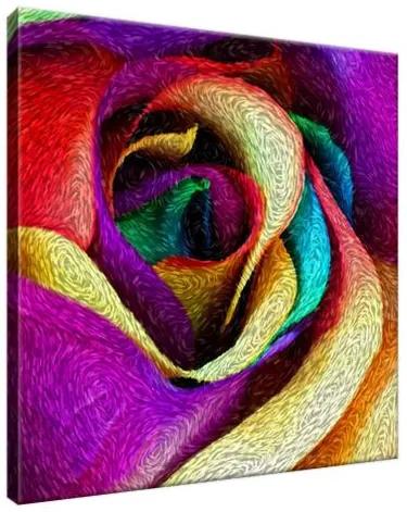Tištěný obraz Růže ve stylu Van Gogh 30x30cm 2136A_1AI