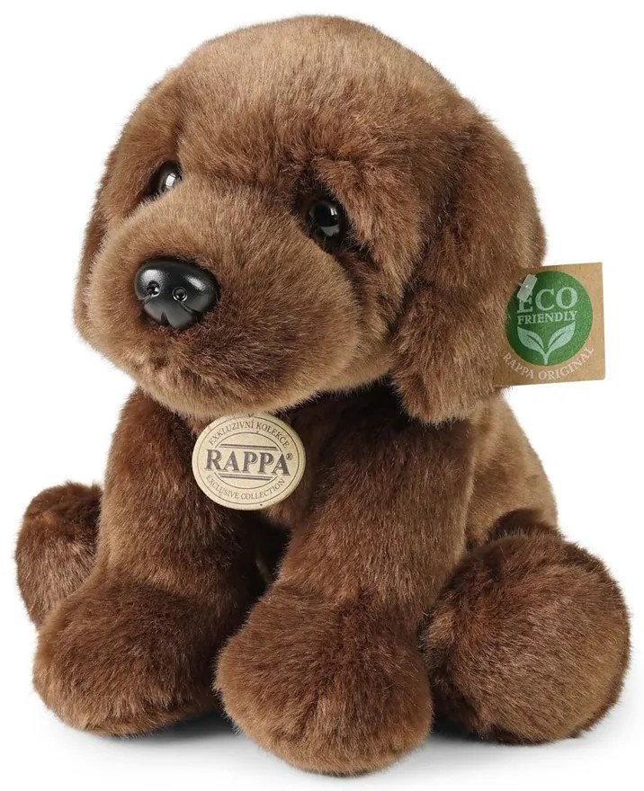 Rappa Plyšový pes labrador sedící 26 cm ECO-FRIENDLY