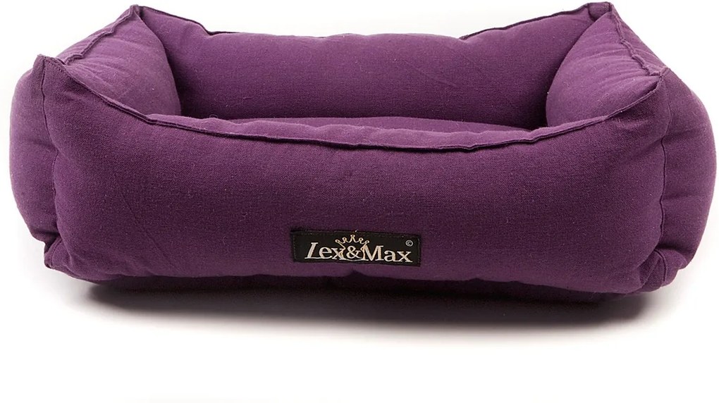 Lex & Max Luxusní pelíšek pro psa Lex & Max Tivoli 40 x 50 cm | fialový