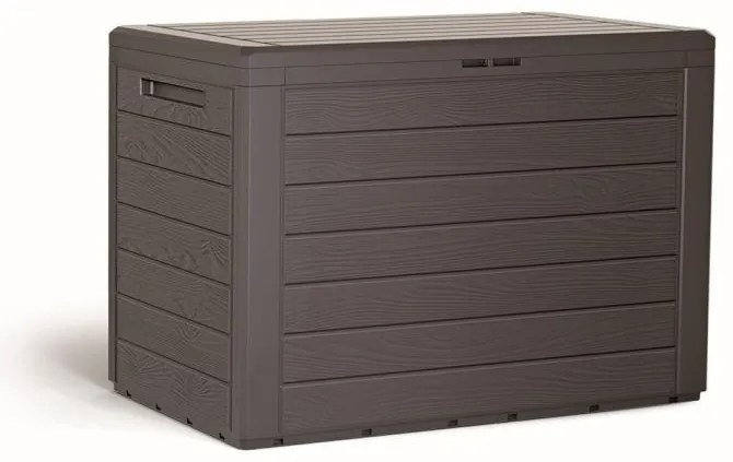 Zahradní box WOODEBOX 190 l - tmavě hnědá 78 cm PRMBWL190-440U