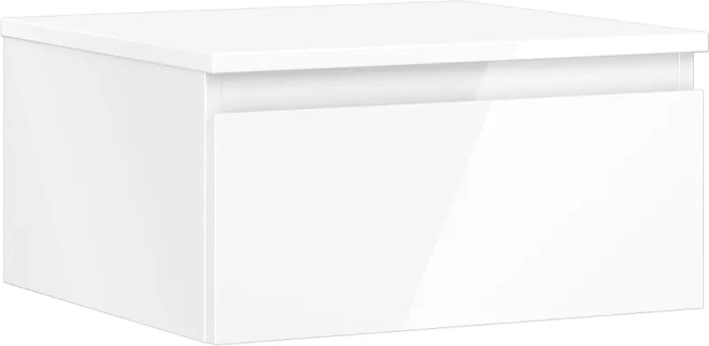Mexen Orio, koupelnová skříňka 50 cm s horní částí, 1 zásuvka, bílá lesklá, 91A10-05023-1-BFC00