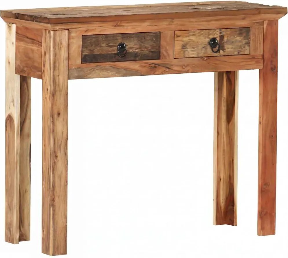 Konzolový stolek 90,5x30x75 cm masivní akácie recyklované dřevo 320381