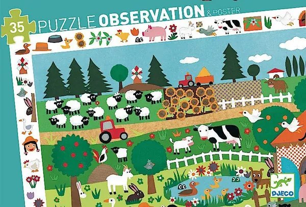 Poznávací puzzle - Statek 35 dílků