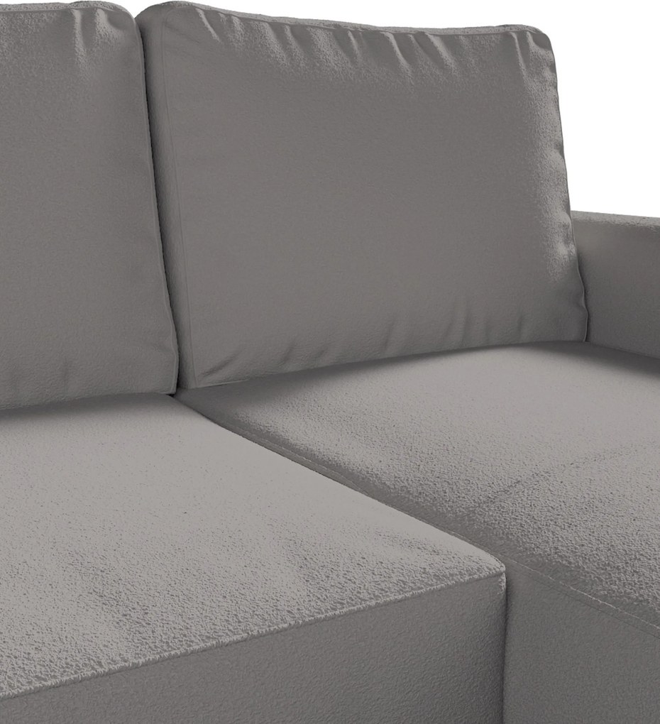 Potah na pohovku IKEA Backabro rozkládací se šezlongem barva béžová látka pletený vzor