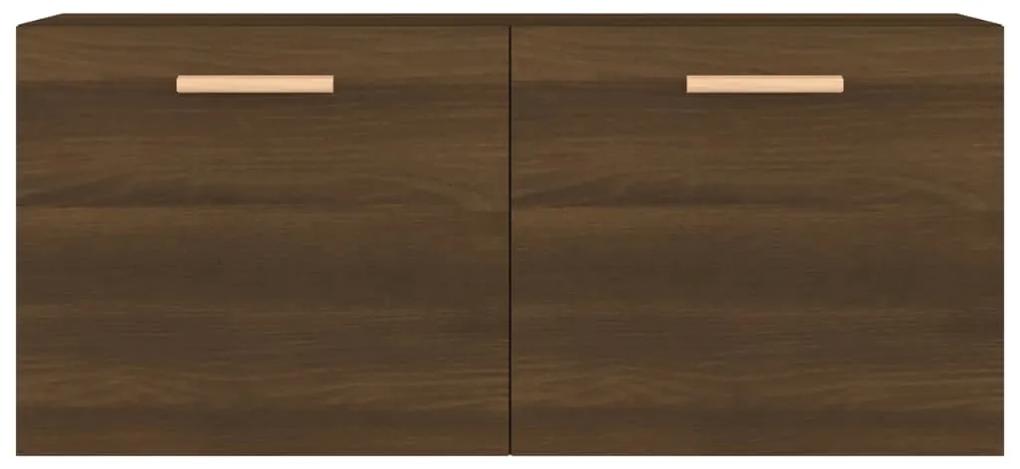 Nástěnná skříňka hnědý dub 80 x 35 x 36,5 cm kompozitní dřevo