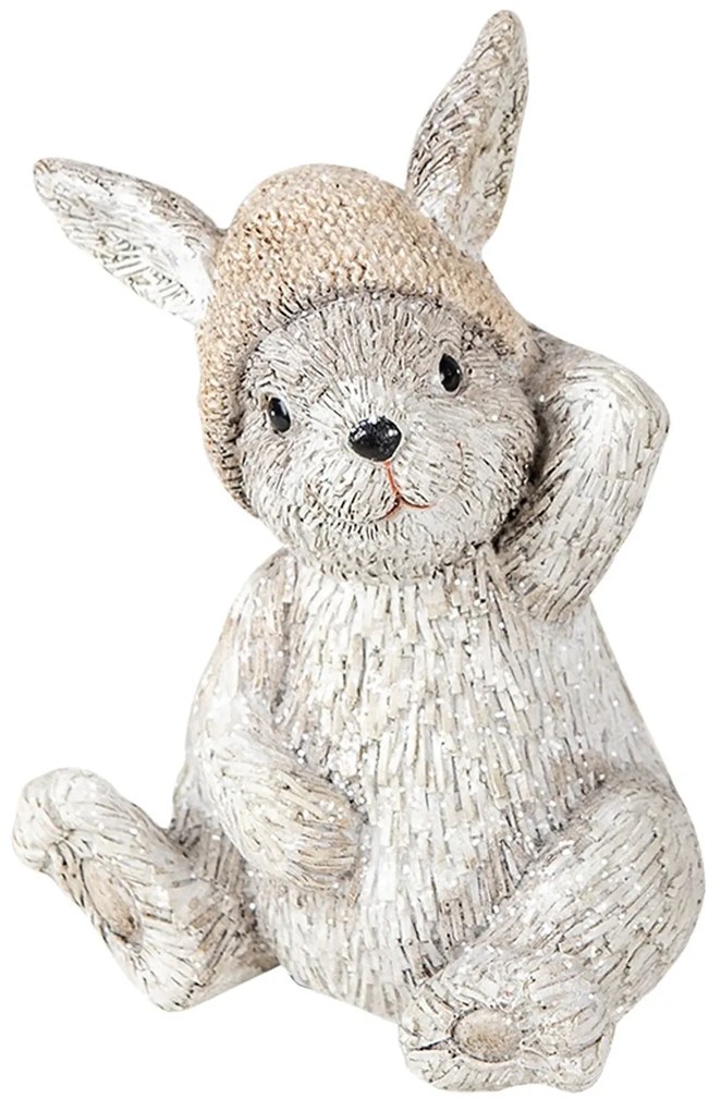 Dekorace králík s čepicí - 11*9*13 cm