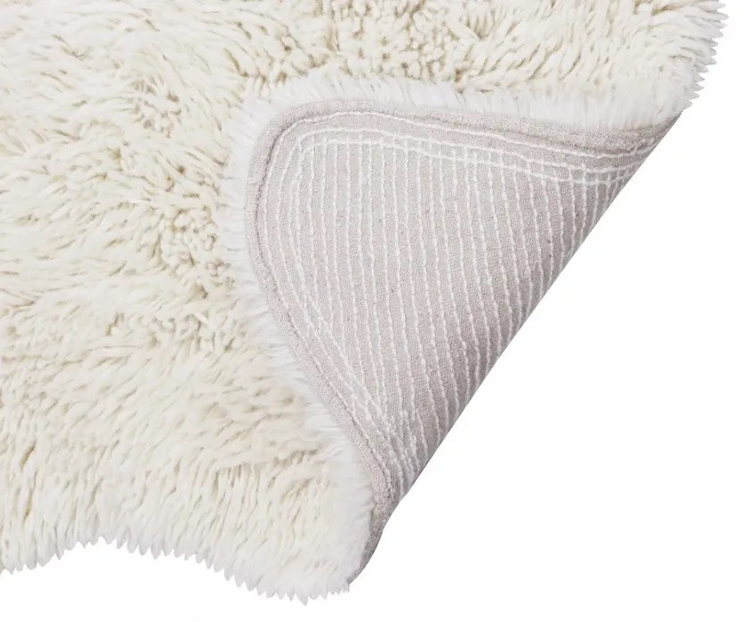 Lorena Canals koberce Vlněný koberec Woolly - Sheep White - 75x110 tvar kožešiny cm