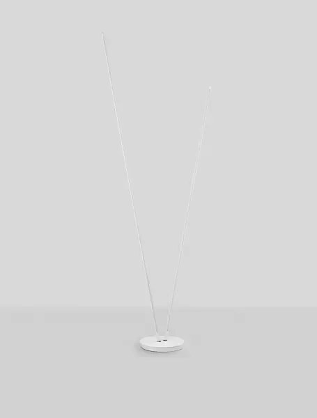 LED stmívatelná bílá stojací lampa Intec