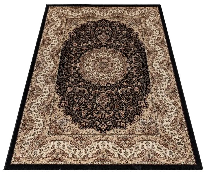 Ayyildiz Kusový koberec KASHMIR 2606, Černá Rozměr koberce: 80 x 150 cm
