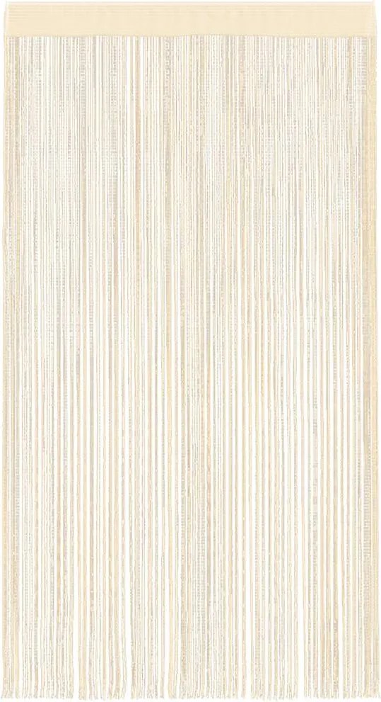 Provázkové záclony, 2 ks, 100x250 cm, krémová 132402