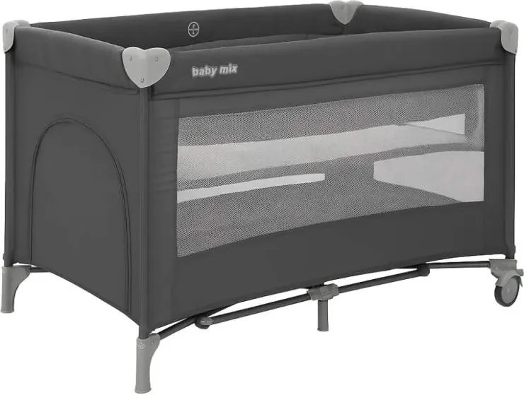 Dětská cestovní postýlka se závěsným lůžkem Lift Baby Mix šedá
