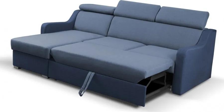 Casarredo - Komfort nábytek Rohová sedací souprava KELINA, rozkládací s úložným prostorem, výběr látek | potah: solar 01,Vyberte si potah u korpusu a boků:: solar 80