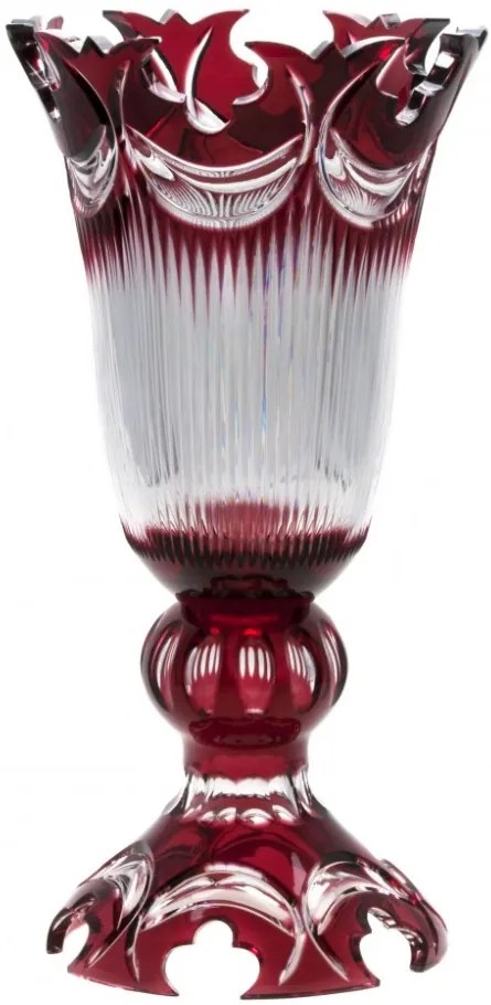 Váza  Diadem, barva rubín, výška 430 mm