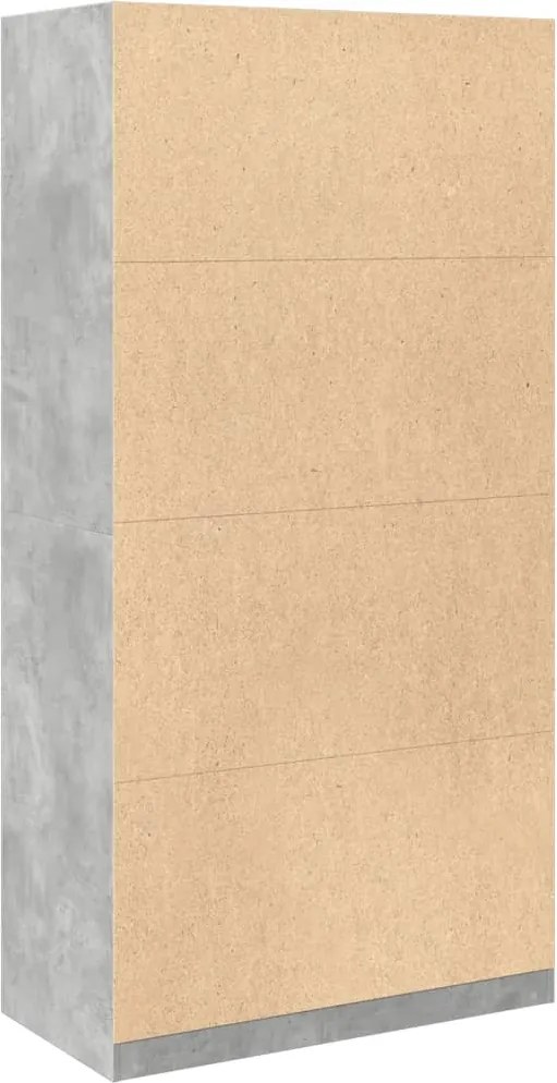 Šatní skříň betonově šedá 100 x 50 x 200 cm dřevotříska 3307768