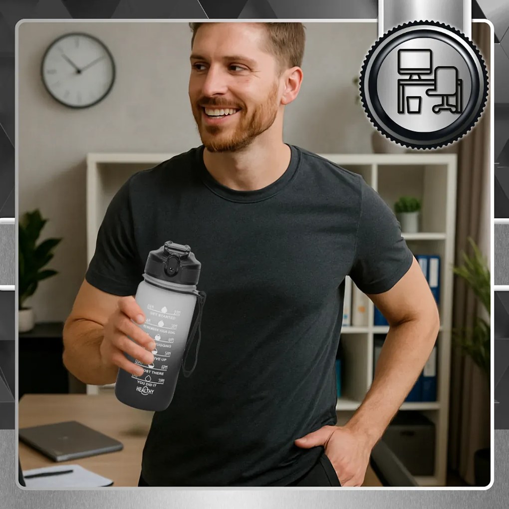 Camerazar Sportovní láhev TRESSARI 600 ml BPA Free z pevného PC pro zdravé pití