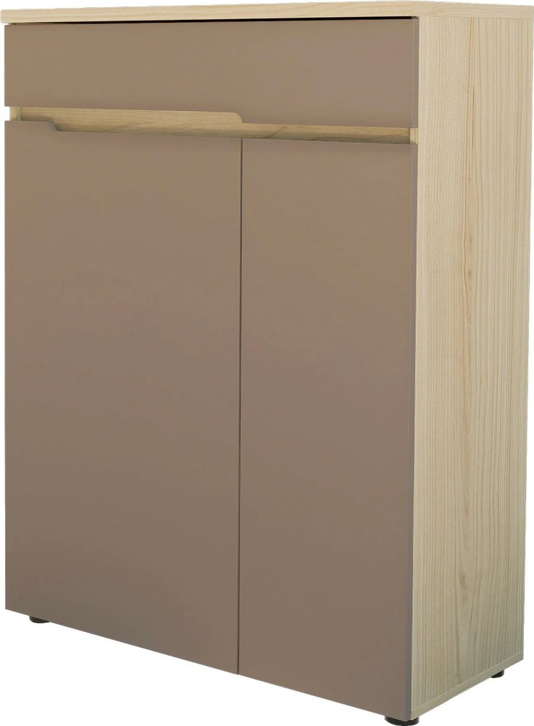 XXXLutz BOTNÍK, šedohnědá, barvy dubu, 80/107/38 cm Voleo - Botníky - 002737048901