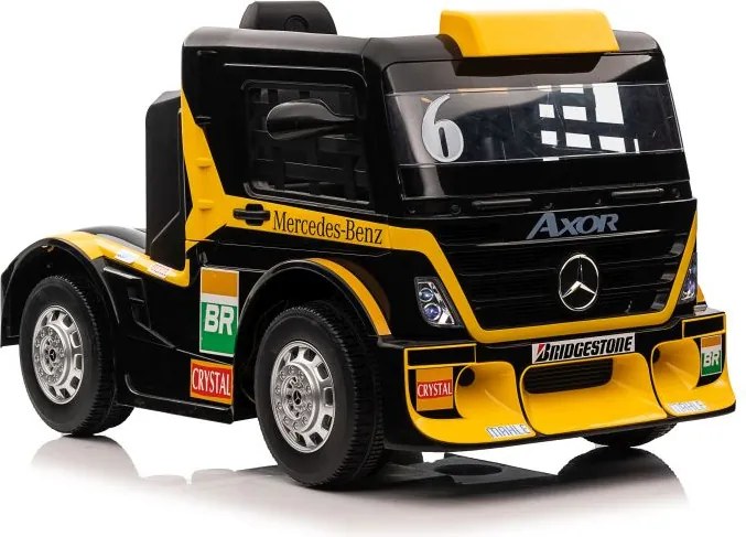 LEAN CARS Elektrické autíčko Mercedes XMX622, LED světla, dálkové ovládání, žluté