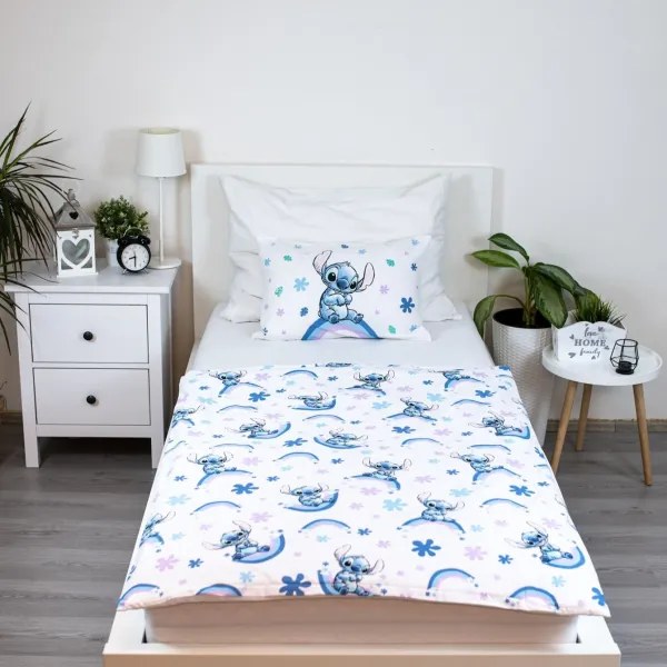 Jerry Fabrics Povlečení do postýlky Lilo and Stitch Rainbow 100x135, 40x60 cm