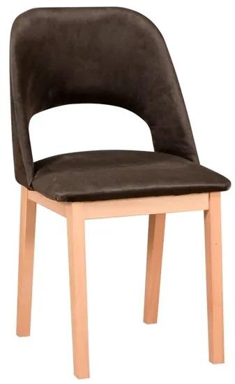 Drewmix Jídelní židle MONTI 2 dřevo: černá, potahový materiál: látka
