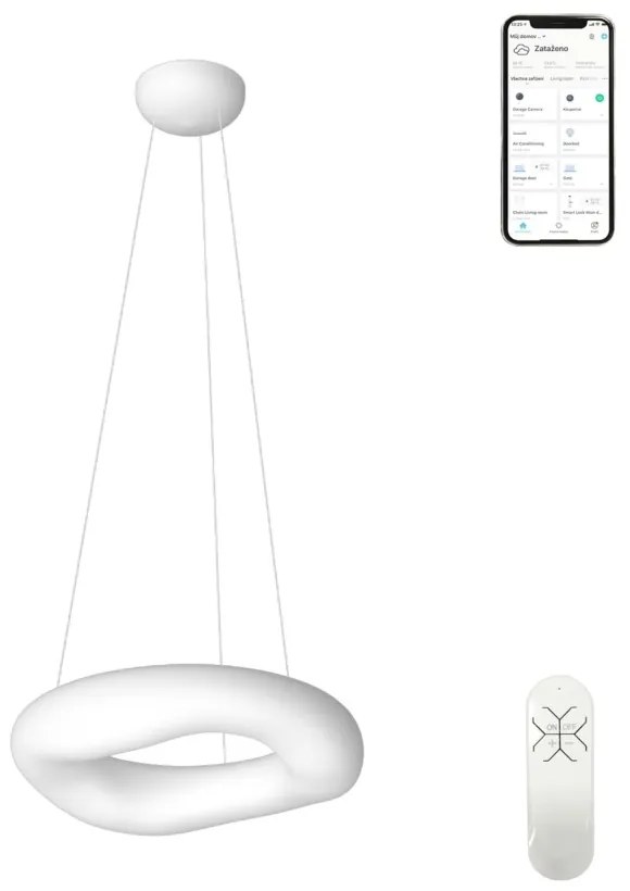 Immax NEO PULPO Smart závěsné svítidlo 60cm 40W bílé Zigbee 3.0