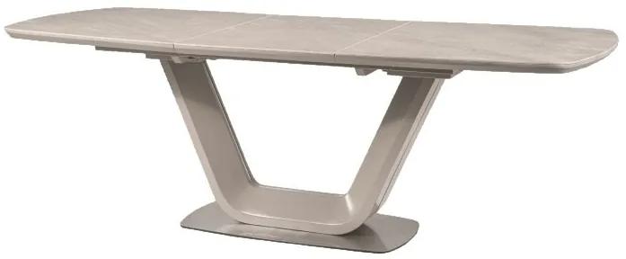 Rozkládací jídelní stůl 160-220 cm Amanda (šedá + šedá) (pro 8 a více osob). 1049884
