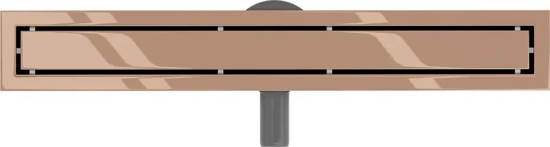 Mexen Flat 360° M13 sprchový žlab 2v1, 50 cm, růžové zlato, 1610050-40