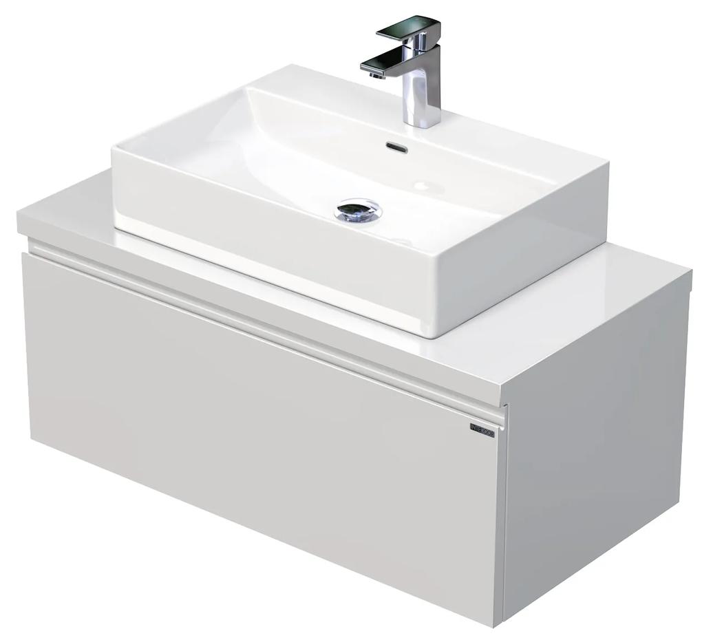 Intedoor Letty Desk skříňka s umyvadlem na desku LE DESK 90 1Z Barva: A0016 Bílá Lesk