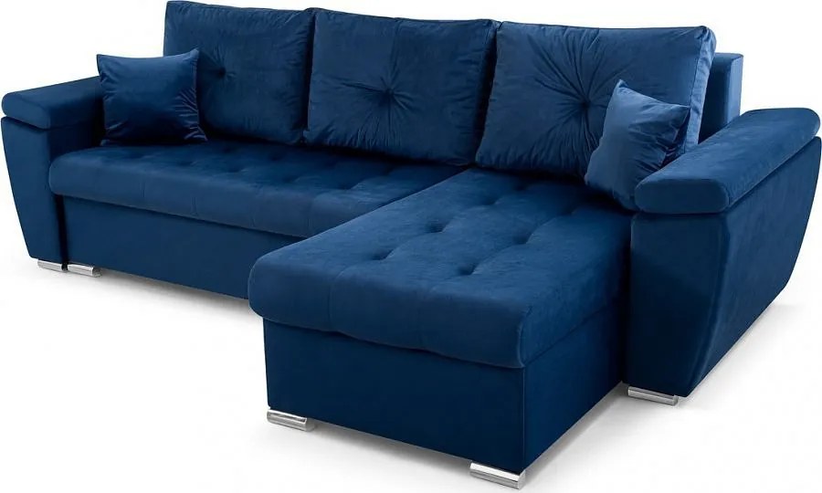Casarredo - Komfort nábytek Rohová sedací souprava PETER rozkládací s úložným prostorem, Velutto 11