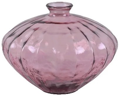 San Miguel VIDRIOS SAN MIGUEL !RECYCLED GLASS! Váza z recyklovaného skla "ETNICO", 28 cm, růžová