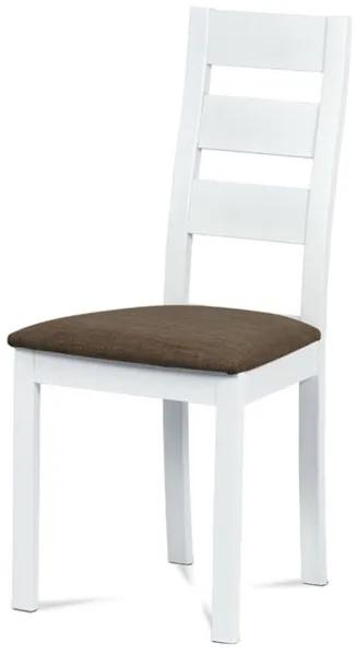 Sconto Jídelní židle DIANA bílá/hnědá
