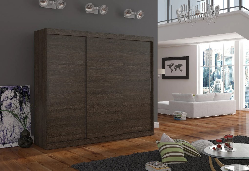ADRK Furniture Posuvná skříň ANTOS 250 ADRK-SW-ANT-CH-250