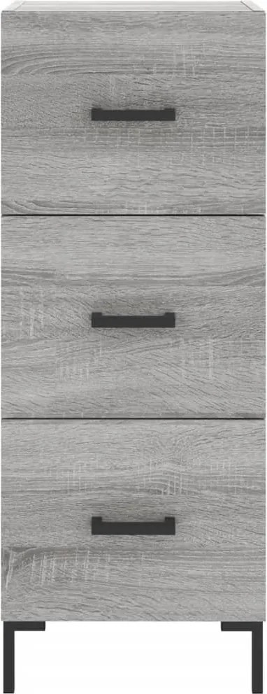 Skříň highboard šedá sonoma 34,5 x 34 x 180 cm kompozitní dřevo 3200199