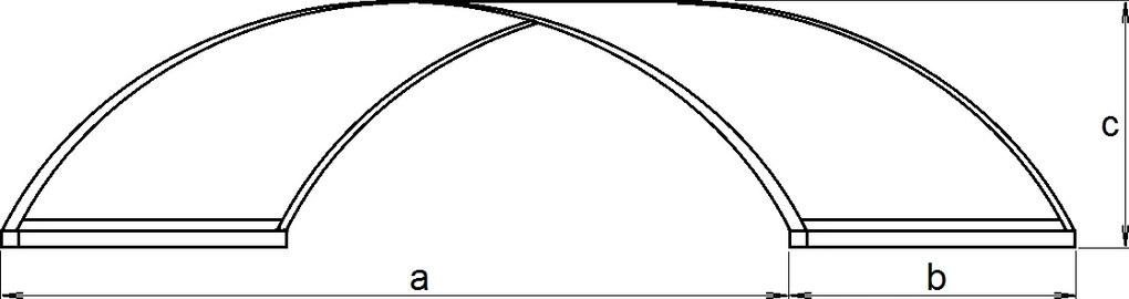 LANIT PLAST, s.r.o. stříška nad dveře LANITPLAST ONYX 200/75 bílá LG663