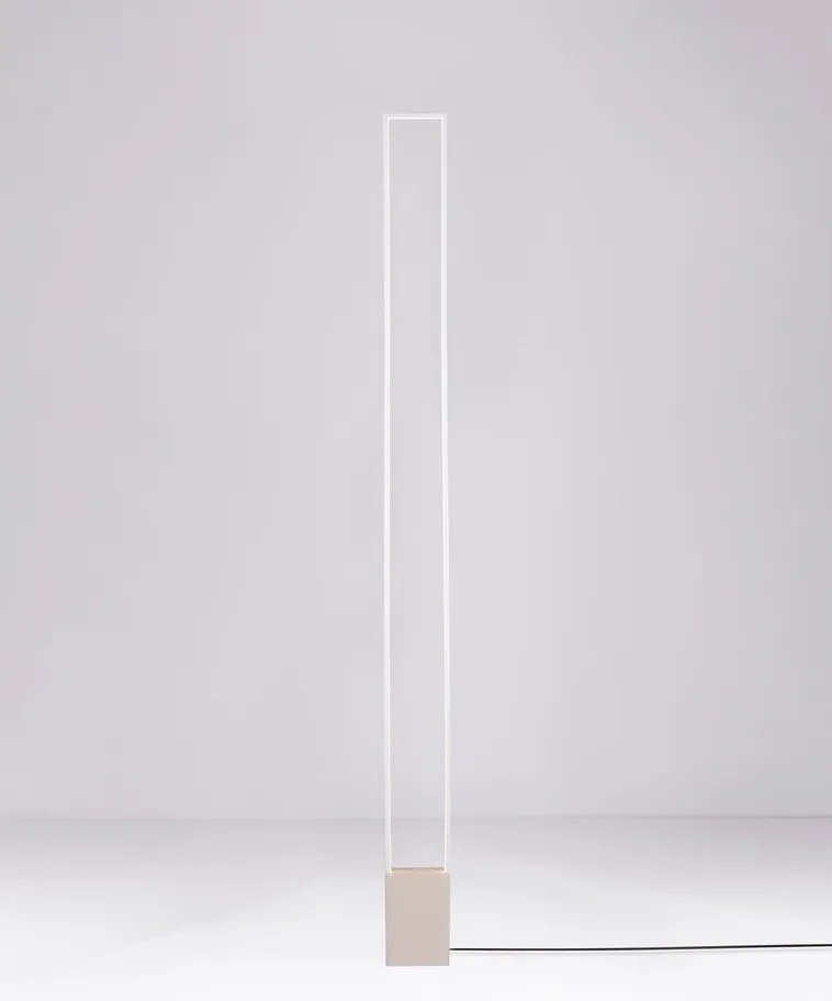 Bílá LED stojací lampa (výška 161 cm) Lithos – Nova Luce