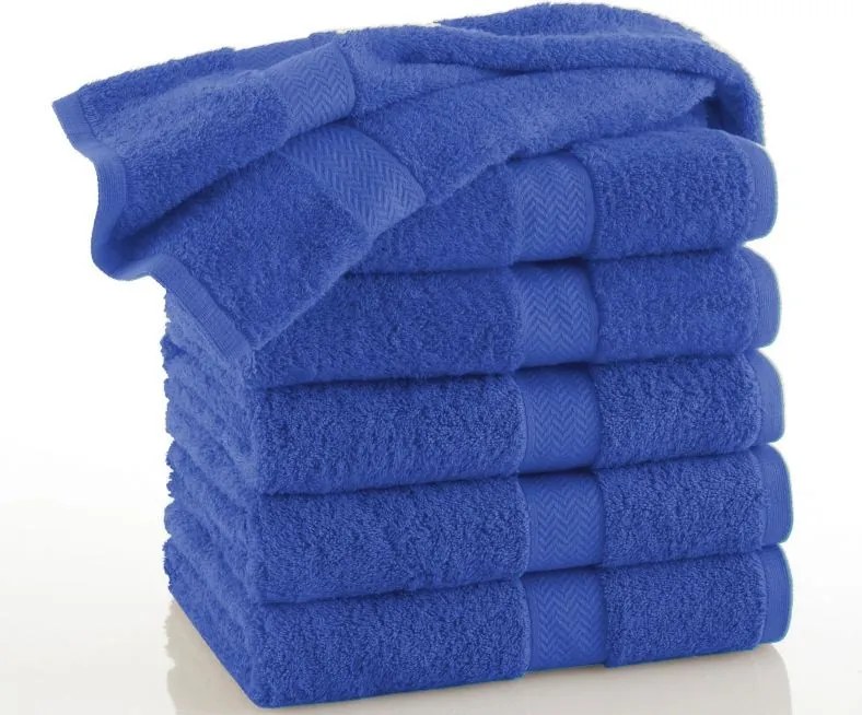 Scandi Froté ručník 50x100 cm - tmavě modrý