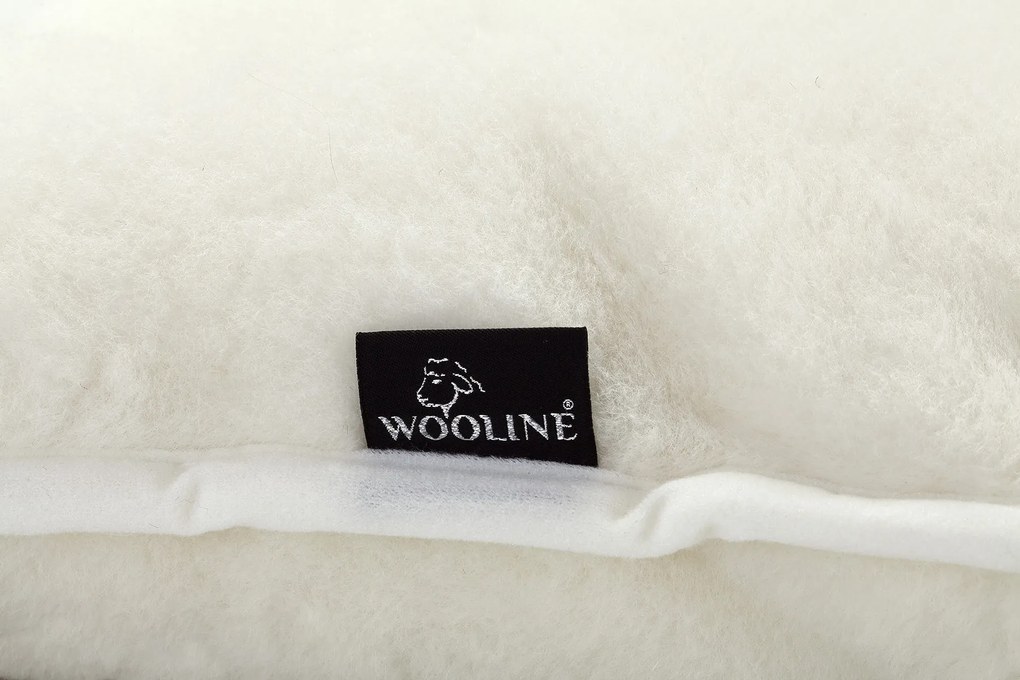 Wooline Vlněný polštář 40x60 cm, sněhově bílý, Novozélandské Merino
